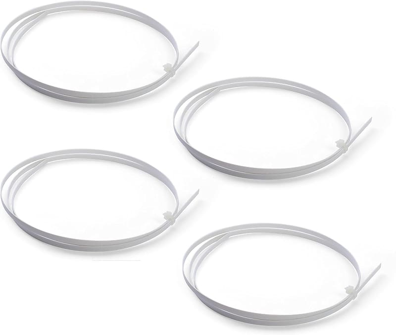 StewMac White ABS Plastic Binding, 65 Inches (1651mm) long by | Reverb