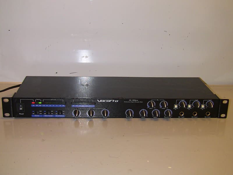 VocoPro DA1000PRO Mic Digital Echo 3-Mic. Karaoke Mixer | Reverb