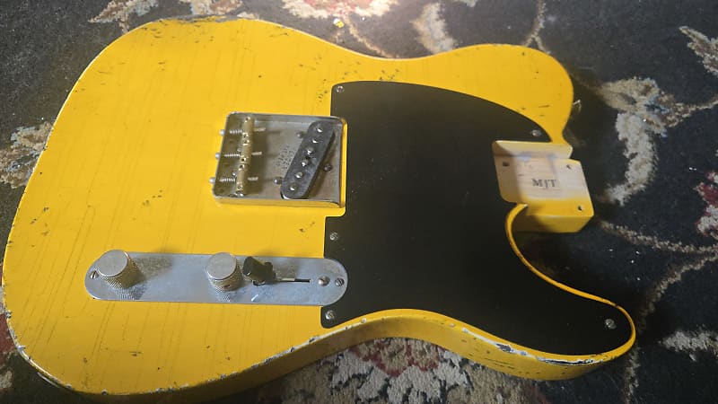 MJT Loaded Esquire Telecaster Body, Relic Nitro Finish, | Reverb
