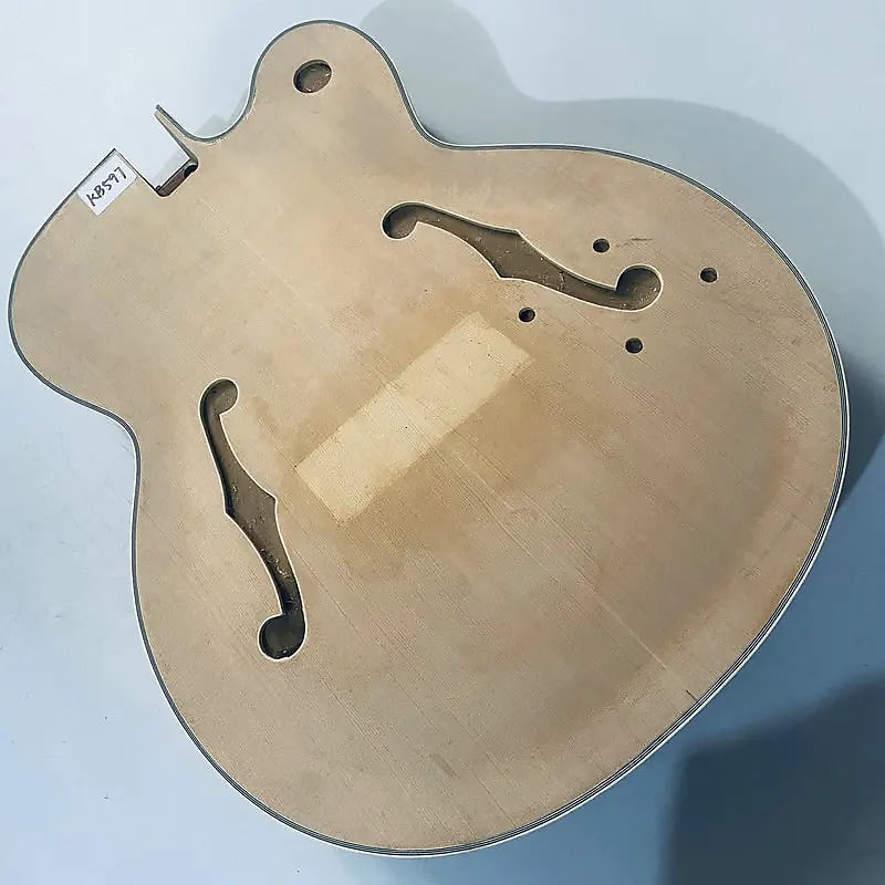 Unfinished Maple Semi Hollow Jazz Guitar Body DIY Project | Reverb UK
