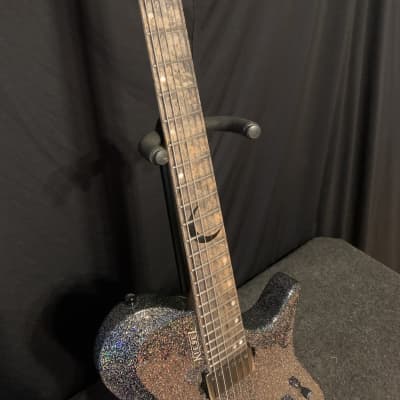Kiesel Zeus Custom Built Rainbow Sparkle Headless Electric | Reverb