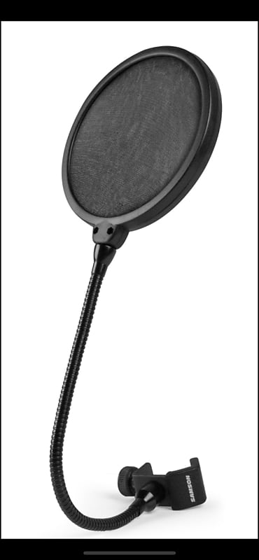 Samson PS04 Mic Pop Filter with 8" Gooseneck 2010s - Black | Reverb