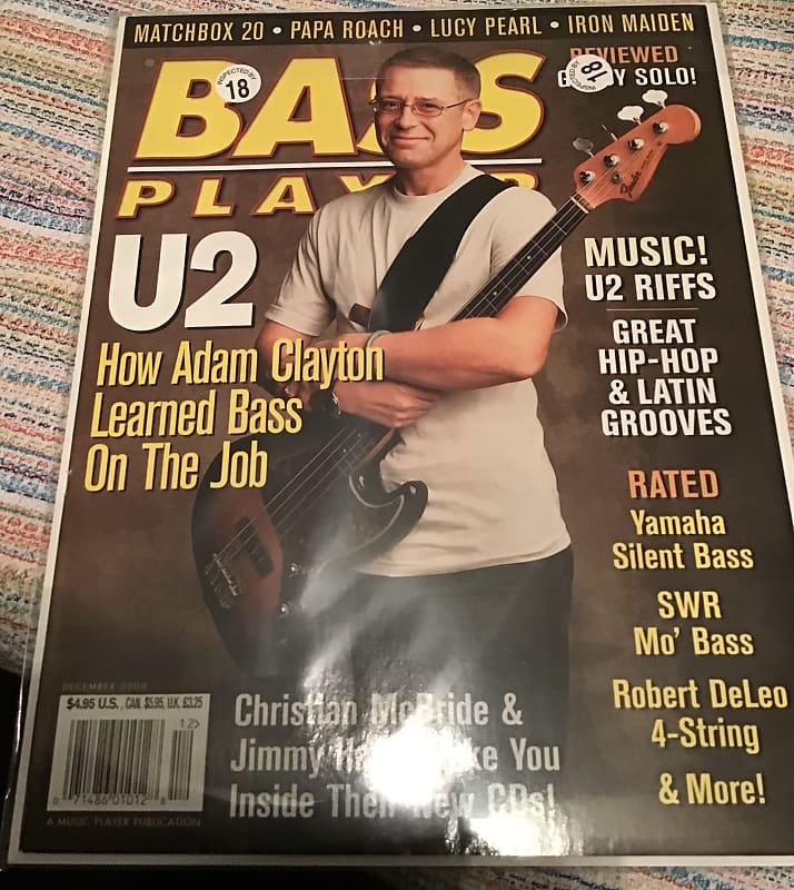 Bass Player Magazine Back Issue December 2000: Adam Clayton | Reverb