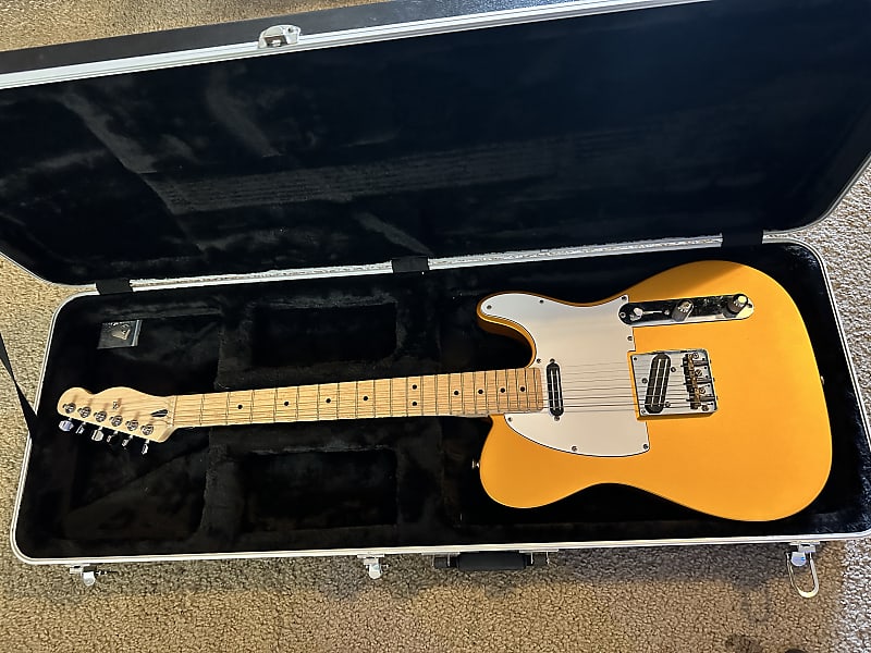 Custom Telecaster W/ All Parts Birdseye Maple Neck - Gold | Reverb