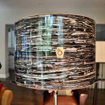 Ludwig Black Oyster Pearl Super Classic + Downbeat 1963-1964 | Reverb