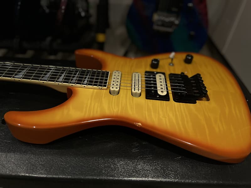 1990 Jackson 'Fusion Professional Pro' MIJ Trans Amber | Reverb