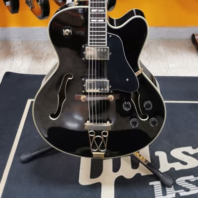 Samick HF 650 TBK Black semi-acoustic guitar | Reverb