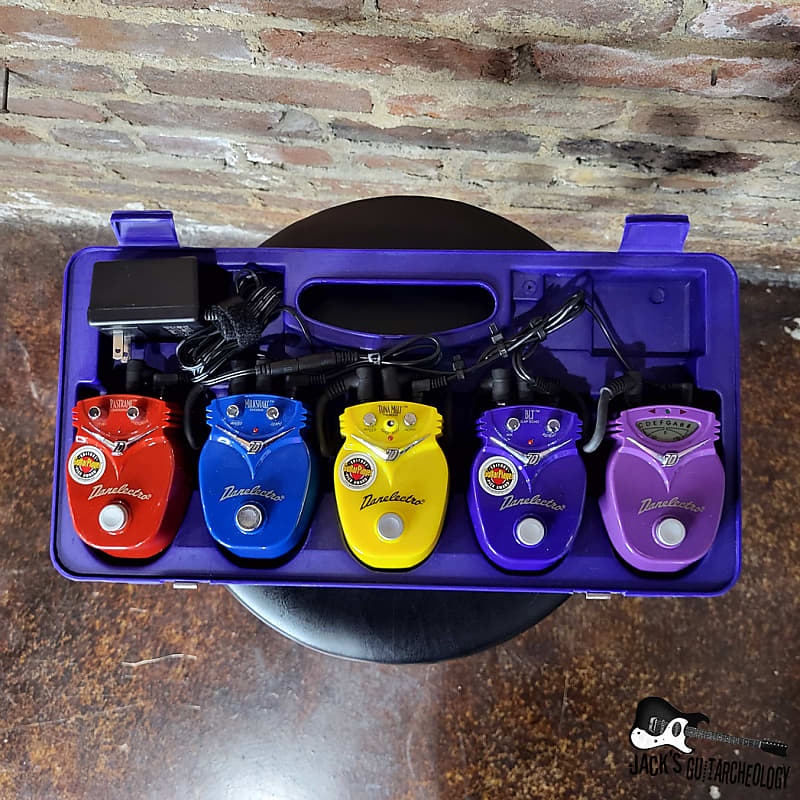 Danelectro Pedal Board w/ Five Diner Series Pedals, Power | Reverb