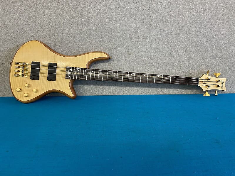 Schecter Guitar Research Stiletto Custom-4 Bass Satin Natural | Reverb
