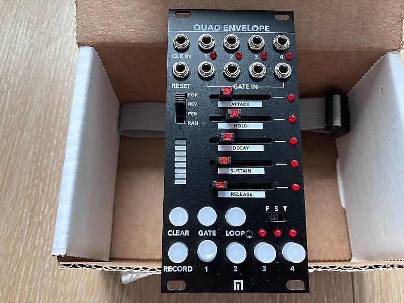 Malekko Quad Envelope AHDSR Envelope Generator Black/Metal | Reverb