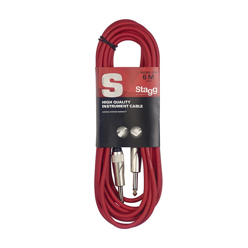 EMD 20 Foot Red Instrument Cable | Reverb