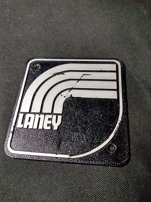 Laney Klipp Logo Emblem Original 1960s-70s - Black/Silver | Reverb