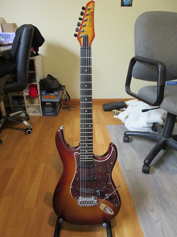 Carvin ( Now Kiesel ) Strat Bolt Sienna Burst, Trem, locking | Reverb