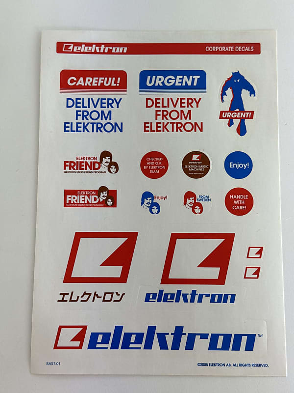 Elektron sticker 2000-2001 | Reverb