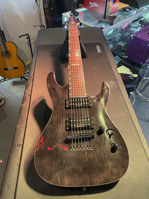 ESP LTD H207 - See-Thru Black | Reverb