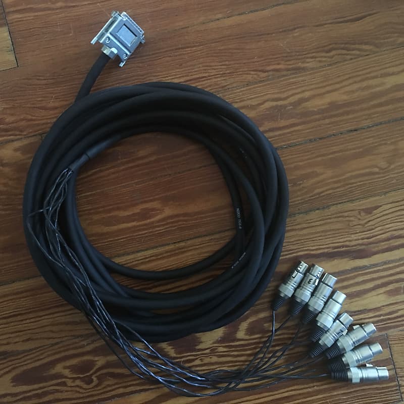 Redco TGS-8 XLR female to DB25 snake cable 30' | Reverb