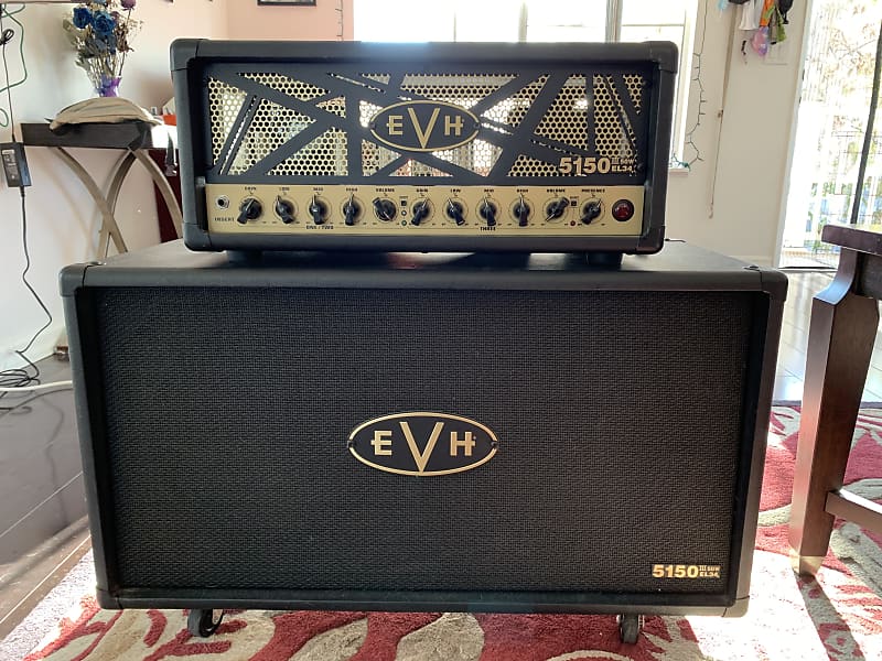 EVH 5150 EL34 50w 2x12 Stack Black/Gold | Reverb