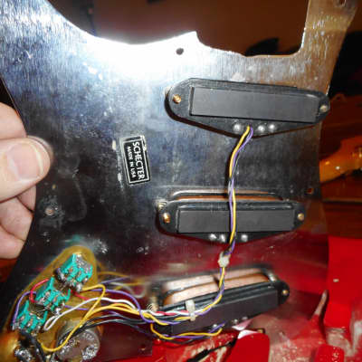 Schecter ST-1 Dream Machine 1983- Trans Red w/matching | Reverb