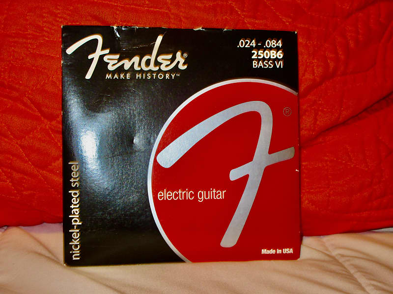 Fender Bass VI Strings 2020s - Silver | Reverb