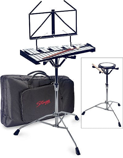 STAGG Percussion Bell Set In Ergonomic Nylon Gigbag Xylophone | Reverb