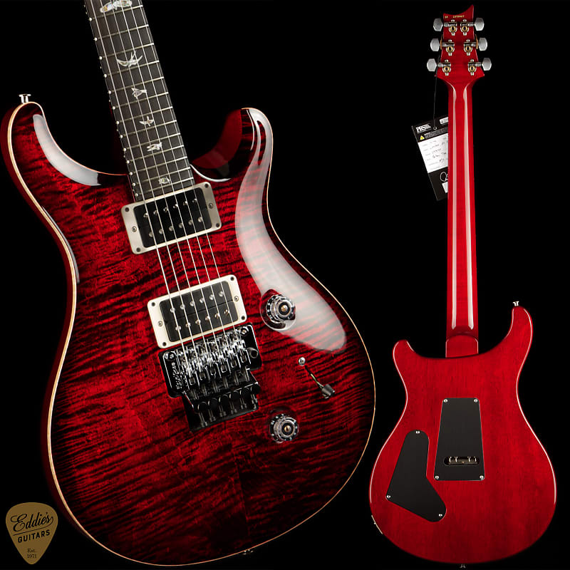 PRS Custom 24 Floyd - Fire Red Burst | Reverb
