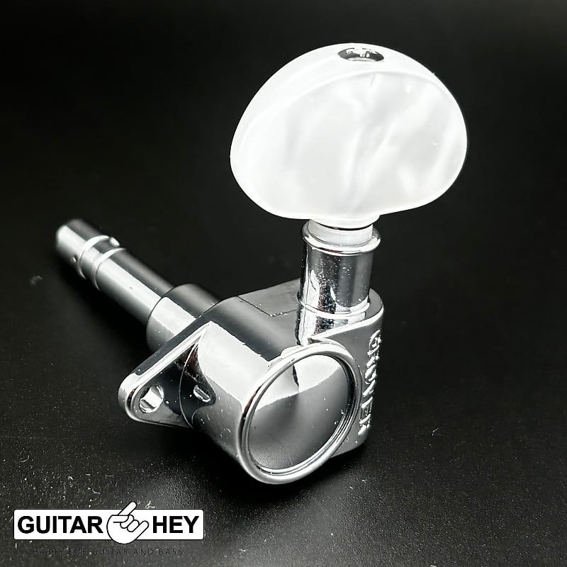 NEW Grover 106 Original Locking Rotomatic Tuners Dome Pearl | Reverb