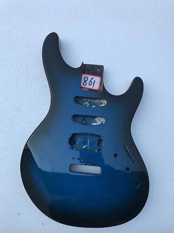 Aftermarket Electric Guitar SSH Body in Blue Burst | Reverb