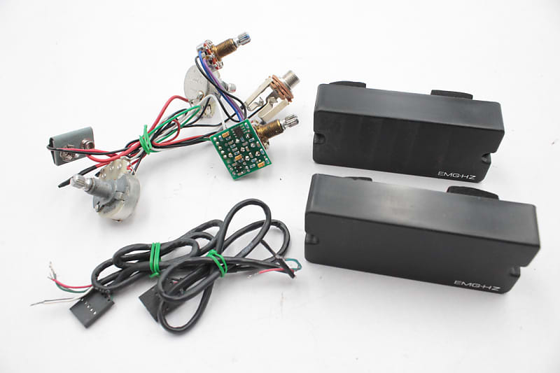 (2) EMG 35HZ Guitar Pickup Set w/Active Preamp, Wiring | Reverb Canada