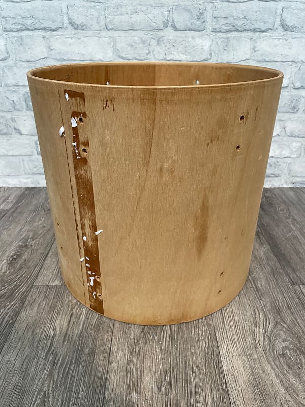 Floor Tom Drum Shell 16”x15” Bare Wood Project #HC86 | Reverb