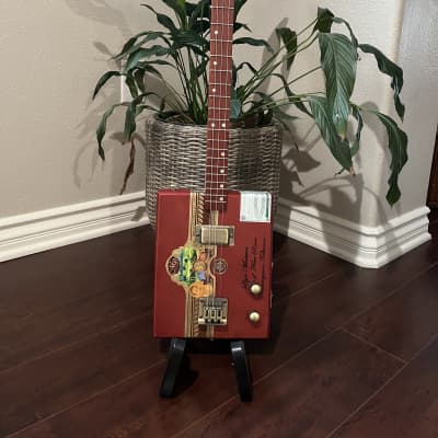 3 String viola pallet body electric cigar box guitar | Reverb