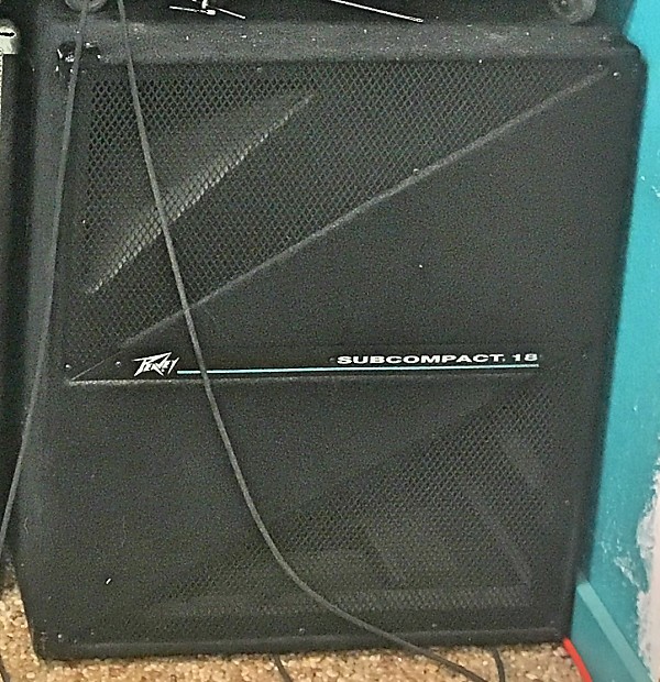 Peavey Subcompact 18 Bass/Subwoofer Cabinet 90s Black Carpet | Reverb