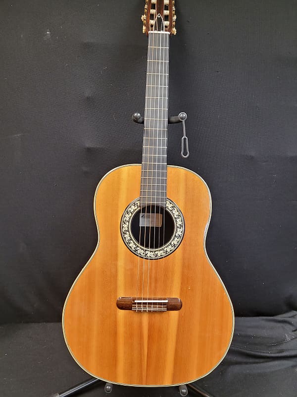 Ovation 1968 1113-4 Nylon String guitar with hard shell case | Reverb
