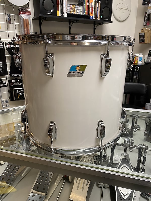 Ludwig White Cortex Classic 70’s Era Maple 16”x14” Tom | Reverb