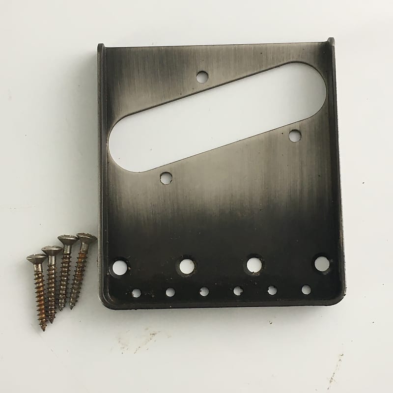 Lefty Vintage Style Tele Ashtray Bridge Plate Brushed Nickel | Reverb