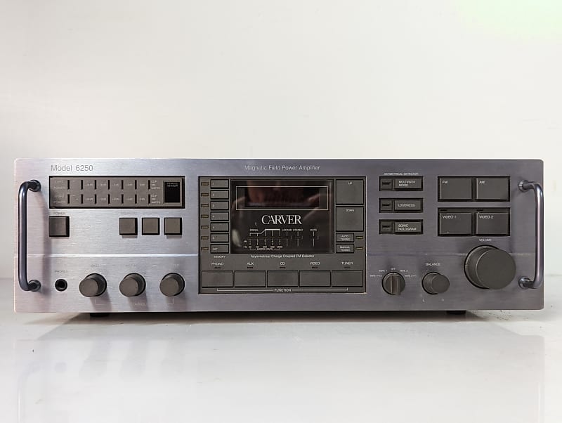 1988 Carver 6250 Magnetic Field Power Amplifier Stereo | Reverb