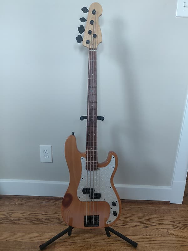 Custom Built 57 Slab Style P Bass Curley Maple/Padouk Neck | Reverb