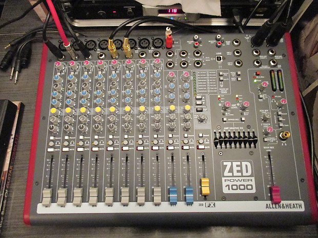 Allen & Heath Zed Power 1000 12 Ch. P.A. Mixer 2x500W 8 Ohm | Reverb