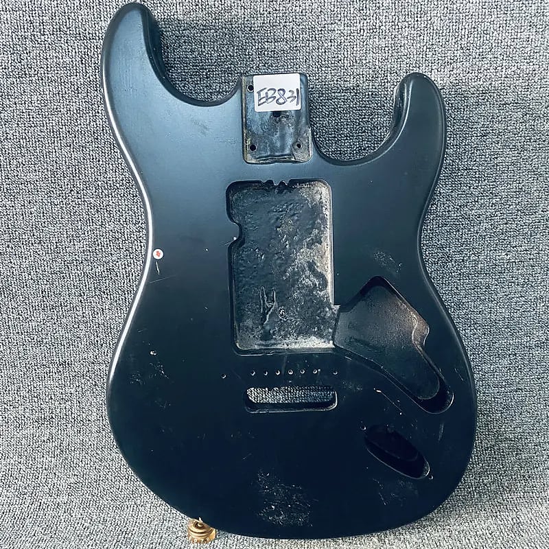 Matte Black Guitar Strat Style Body | Reverb UK