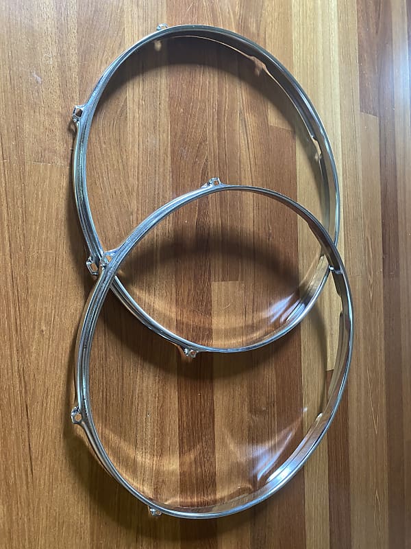 Rogers 12 inch and 16 inch hoops two of each size | Reverb
