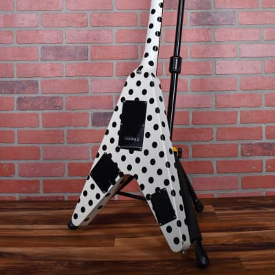 Sandoval Engineering USA Custom Shop Dot V White with Black | Reverb