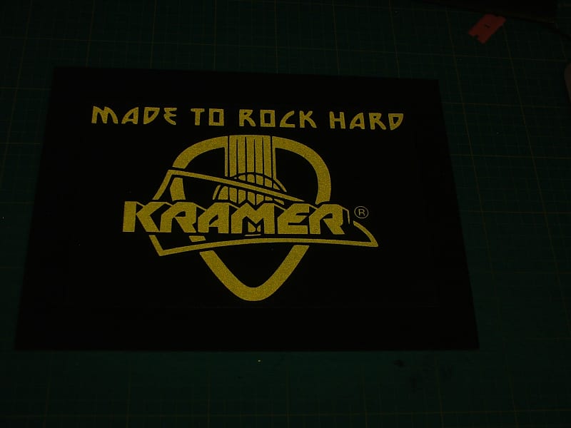Kramer Reflective 12"x9" PVC sign & Kramer 12"x6" metal plate | Reverb