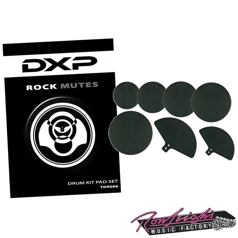 DXP TDK066 Practice Mutes 7 Piece Rock Kit Soft Rubber Pad | Reverb