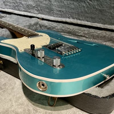 Warmoth Left handed Thinline Telecaster 2020 Turquoise | Reverb