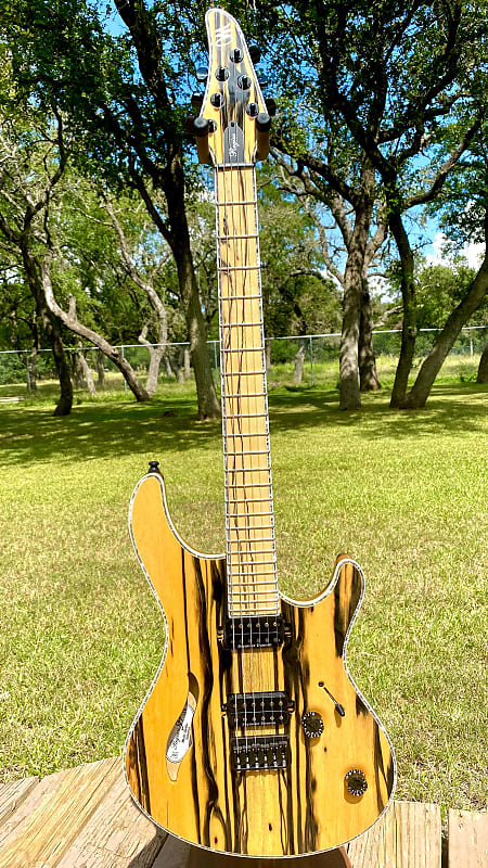 Mayones Regius 6 Semi-Hollow Master Builder Collection - Pale | Reverb