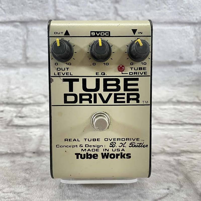 Used: Tube Works Tube Driver 93-98 Model - Cream 3-Knob | Reverb