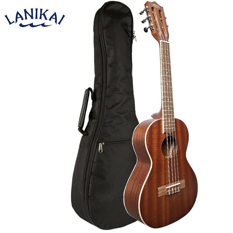 Lanikai Model MA-5T All Mahogany Tenor 5 String Ukulele with | Reverb