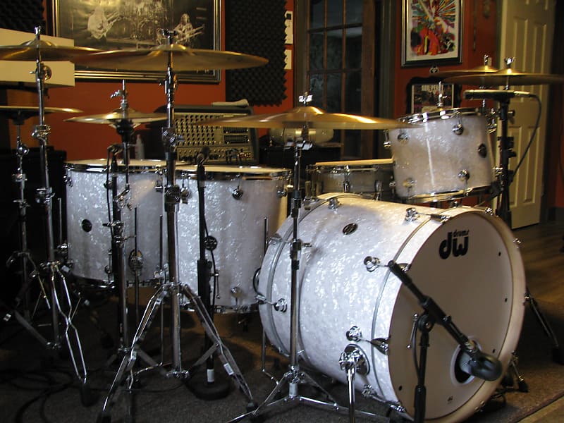 5PC DW Performance series drum set 2021 White Marine Pearl | Reverb