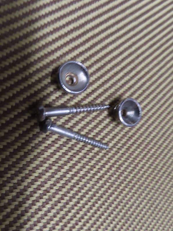 FENDER VINTAGE 60's STRAP PIN with MOUNTING SCREWS ORIGINAL | Reverb