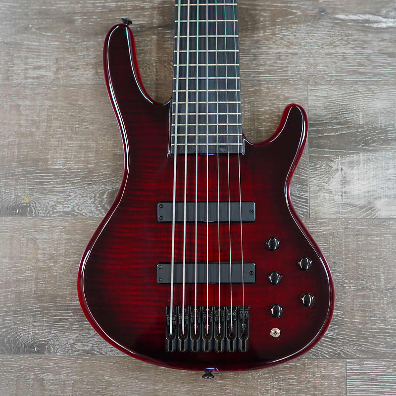 AIO Wolf S11-7 7-String Bass Guitar - Wine Red 005 | Reverb