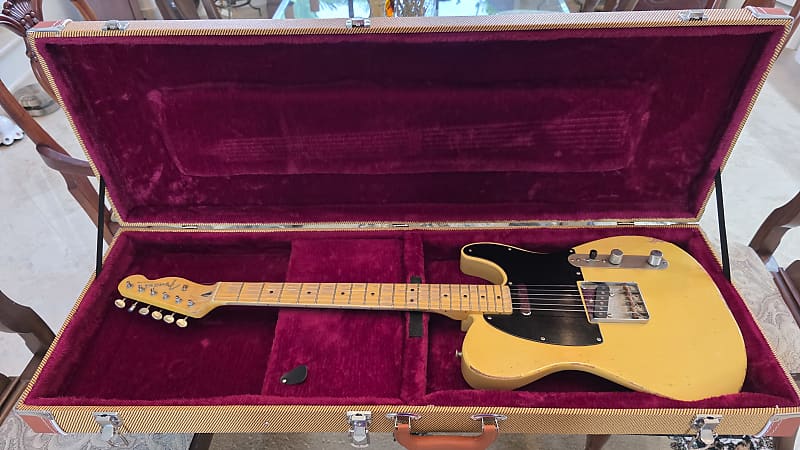 MJT Heavy Relic Telecaster - Butterscotch Build - Pine - | Reverb